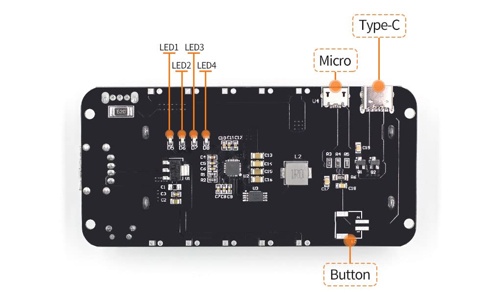 TECKEEN 3V/5V 18650 Lithium Battery Shield V8 Mobile Expansion Board Module 5 ESP8266