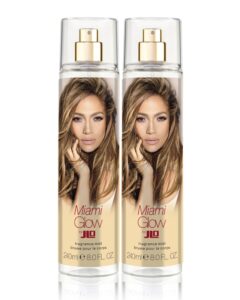 jennifer lopez miami glow body mist, 240ml (8fl oz) duo pack (2 pack)