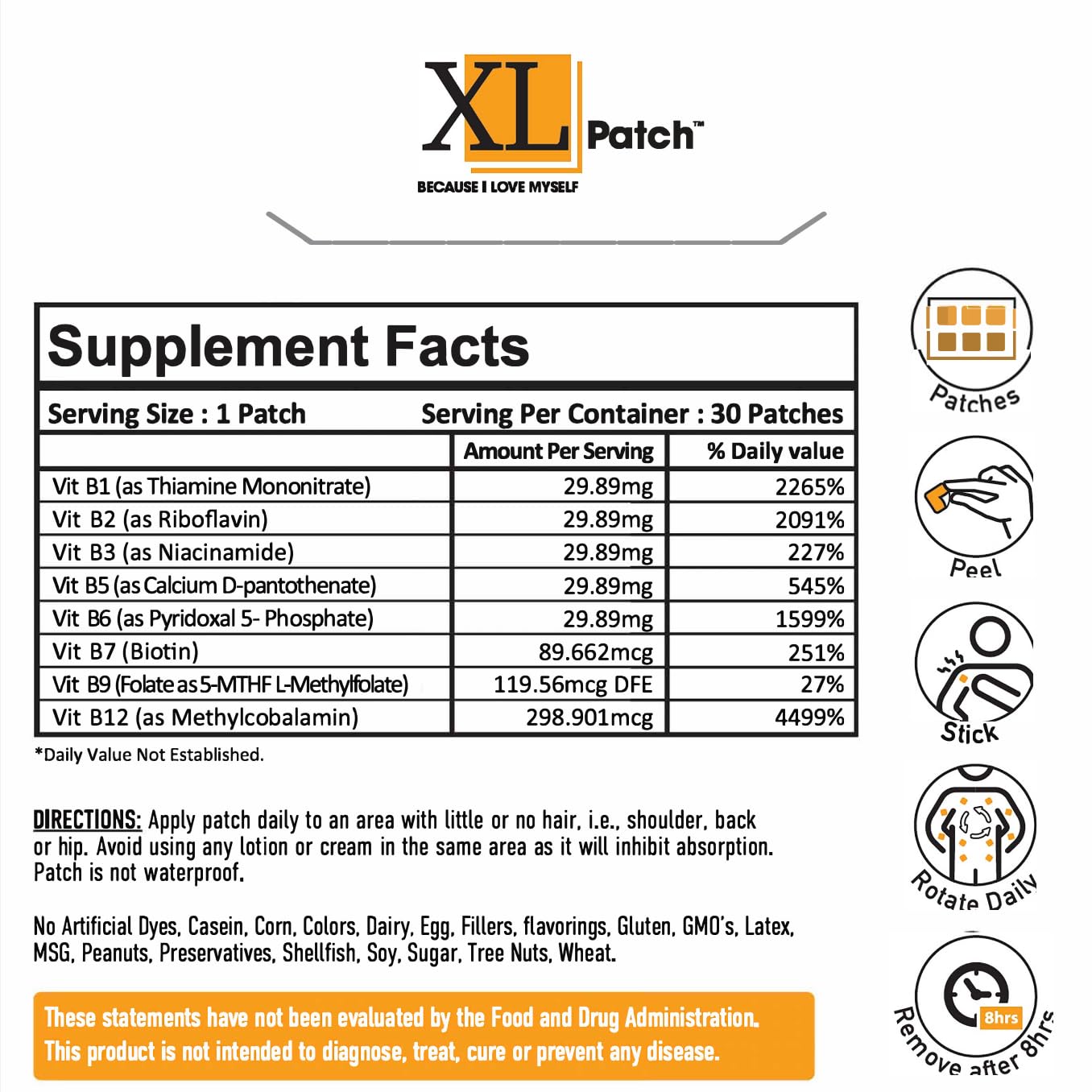 XLPATCH B12 Plus (60-Day Supply)