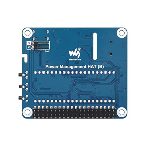 Coolwell Power Management HAT for Raspberry Pi Series Board, Onboard RTC & Buck-Boost DC Chip,Supports Charging and Power Output at The Same Time