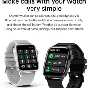 Smart Watch for Women Men, Waterproof Smartwatch Fitness Tracker for Android iOS Phones, 1.81” HD Smartwatch with Heart Rate Monitor, Step Counter, Receive Make Calls