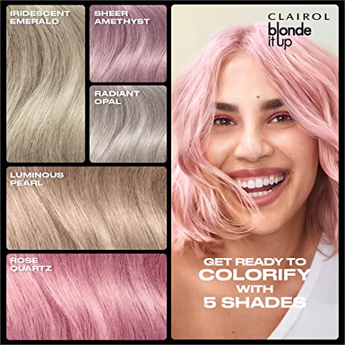 Clairol Blonde It Up Crystal Glow Toners Demi-Permanent Hair Dye, Radiant Opal Hair Color, Pack of 1