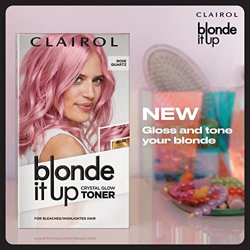 Clairol Blonde It Up Crystal Glow Toners Demi-Permanent Hair Dye, Radiant Opal Hair Color, Pack of 1