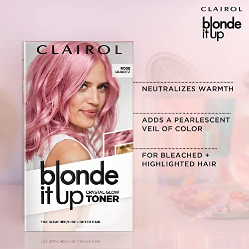 Clairol Blonde It Up Crystal Glow Toners Demi-Permanent Hair Dye, Radiant Opal Hair Color, Pack of 1