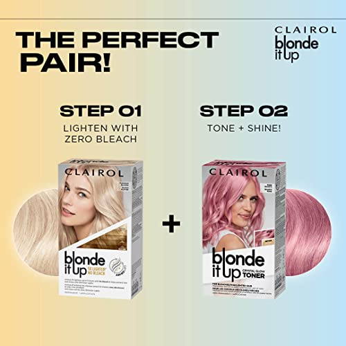 Clairol Blonde It Up Crystal Glow Toners Demi-Permanent Hair Dye, Radiant Opal Hair Color, Pack of 1