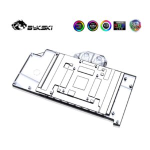 Bykski GPU Waterblock - for MSI RTX 4090 Suprim X & Gaming X Trio, PC GPU Water Liquid Cooling Block Cooler with Metal Backplate (5V 3-Pin A-RGB LED)