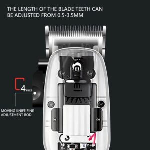 KEMEI Electric Hair Clippers for Men, Cordless Professional Rechargeable Barber Clipper, Zero Gapped Hair Trimmer with LED Display, Barber Trimmer Hair Cutting Kit for Family