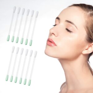 50 pcs cotton makeup remover swabs - disposable vitamin e liquid-filled cotton swabs sticks for eye/lip/eyebrow/eyelash makeup correctors removing swabs