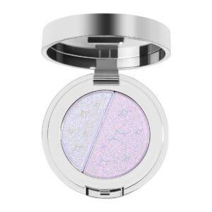 serseul chameleon highlighter palette highlighters makeup highlight powder color shifting eye shadow silky texture glitter highlighter makeup palette-h02 aurora