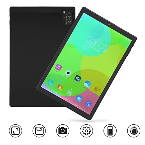 Black Tablet, 2560 X 1600 100‑240 V 10.1 Inch IPS Reading Tablet for Work (US Plug)