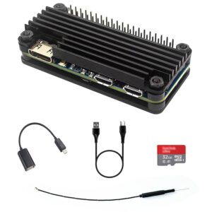 youyeetoo banana pi m2 zero open source singal board computer, 512mb sdram mini hdmi onboard wifi (ap6212) & bt, support raspbian android armbian retropie ubuntu (metal case bundle)