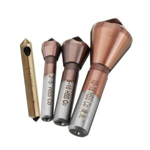 MTSAS M35 Cobalt Countersink Drill Bit 1-4/2-5/5-10/10-15mm Deburring Chamfer Drill Bit (2-5mm)