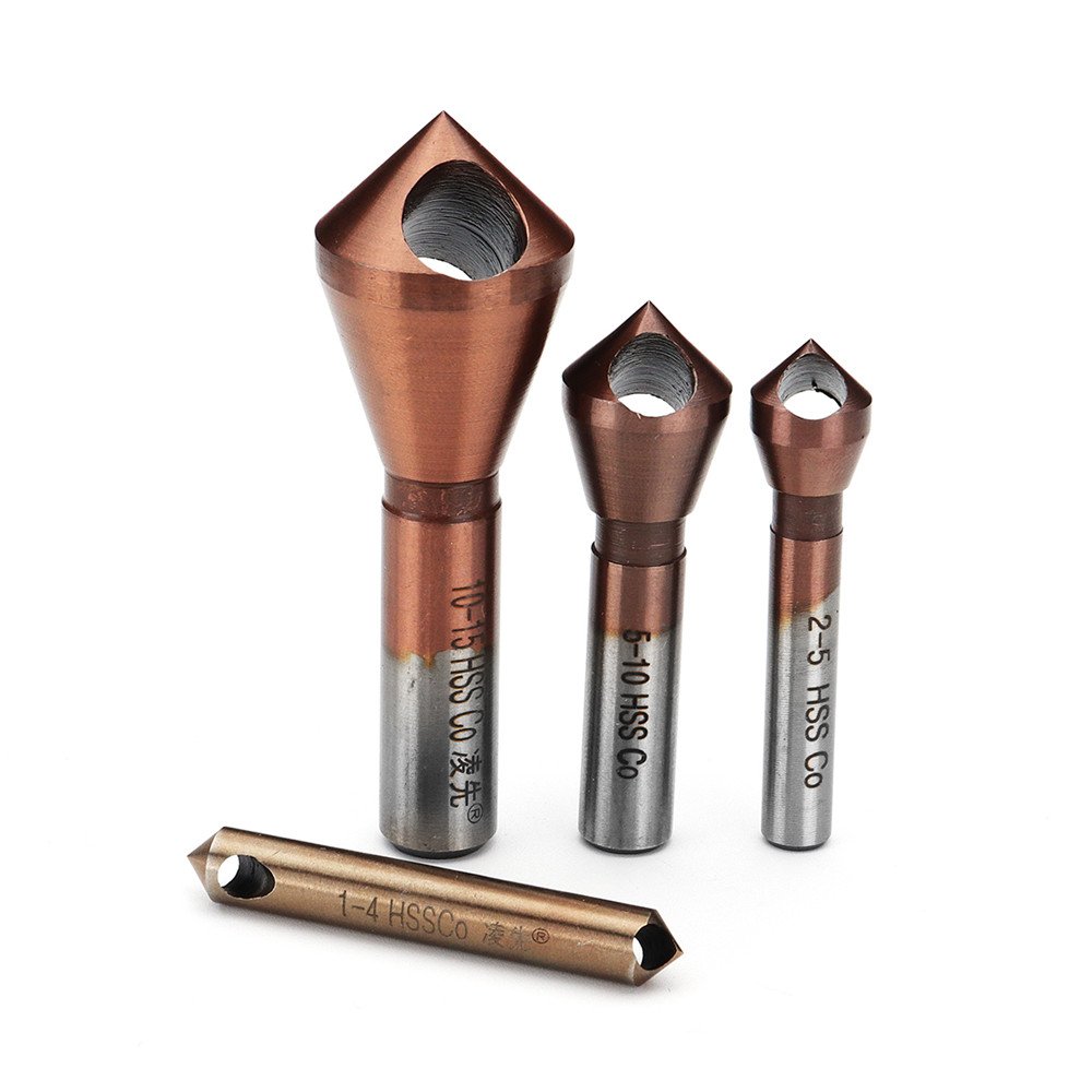 MTSAS M35 Cobalt Countersink Drill Bit 1-4/2-5/5-10/10-15mm Deburring Chamfer Drill Bit (2-5mm)