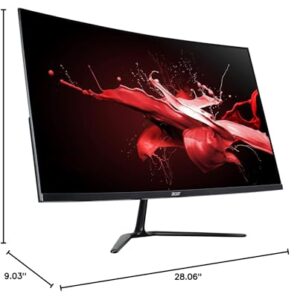 Acer ED320QR Sbiipx 31.5" FHD 1920 x 1080 165Hz 1ms GTG Curved VA HD LED FreeSync Gaming Monitor, 1 x Display Port + 2 x HDMI Ports - BROAG USB Extension Cable