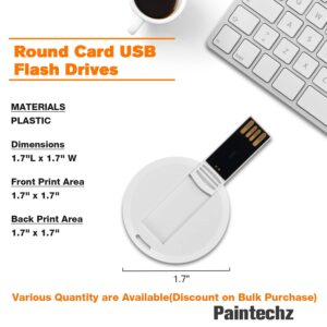 Paintechz Custom Credit Card USB Flash Drives 50 Pack, Personalized Logo Text Bulk - as Corporate Gifts and Promotional Giveaways - Customizable 8GB