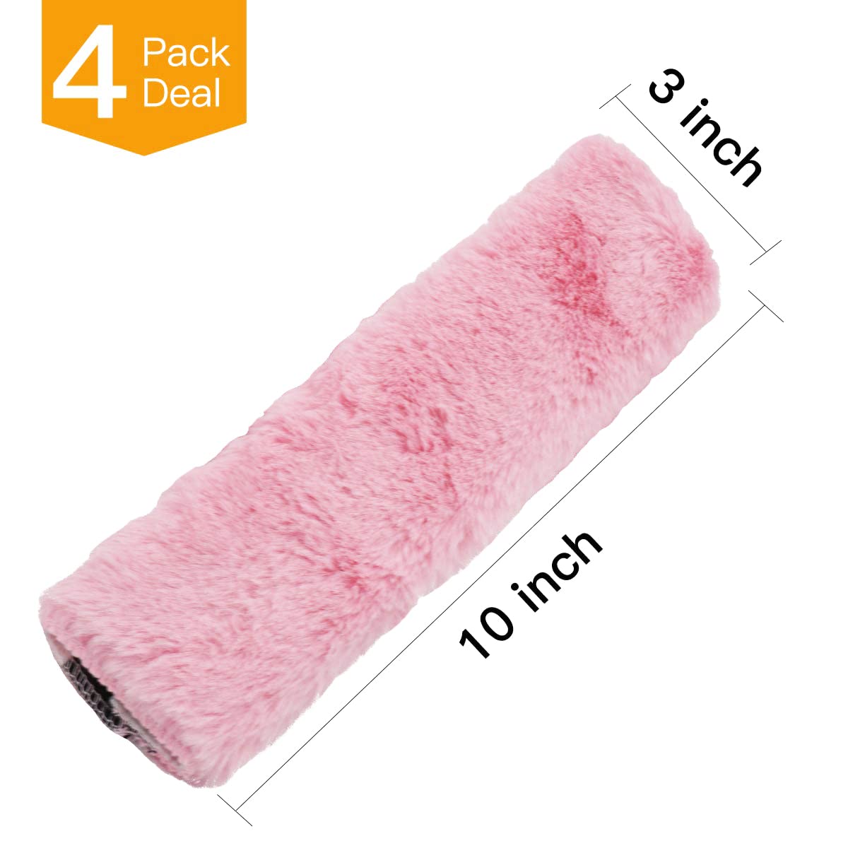 4Pack Seatbelt Covers for Kids,Seat Belt Cushion Cover,Infant Baby Car Seat Neck Shoulder Strap Pads,Soft Newborn Carseat Stroller Straps Covers Accessories(Pink)