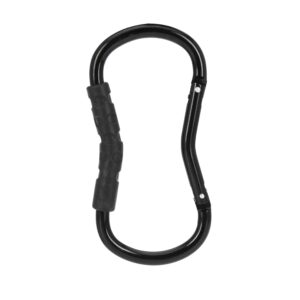 nuby baby stroller hook for diaper bag - handy hook baby stroller accessory - easy grip clip - black