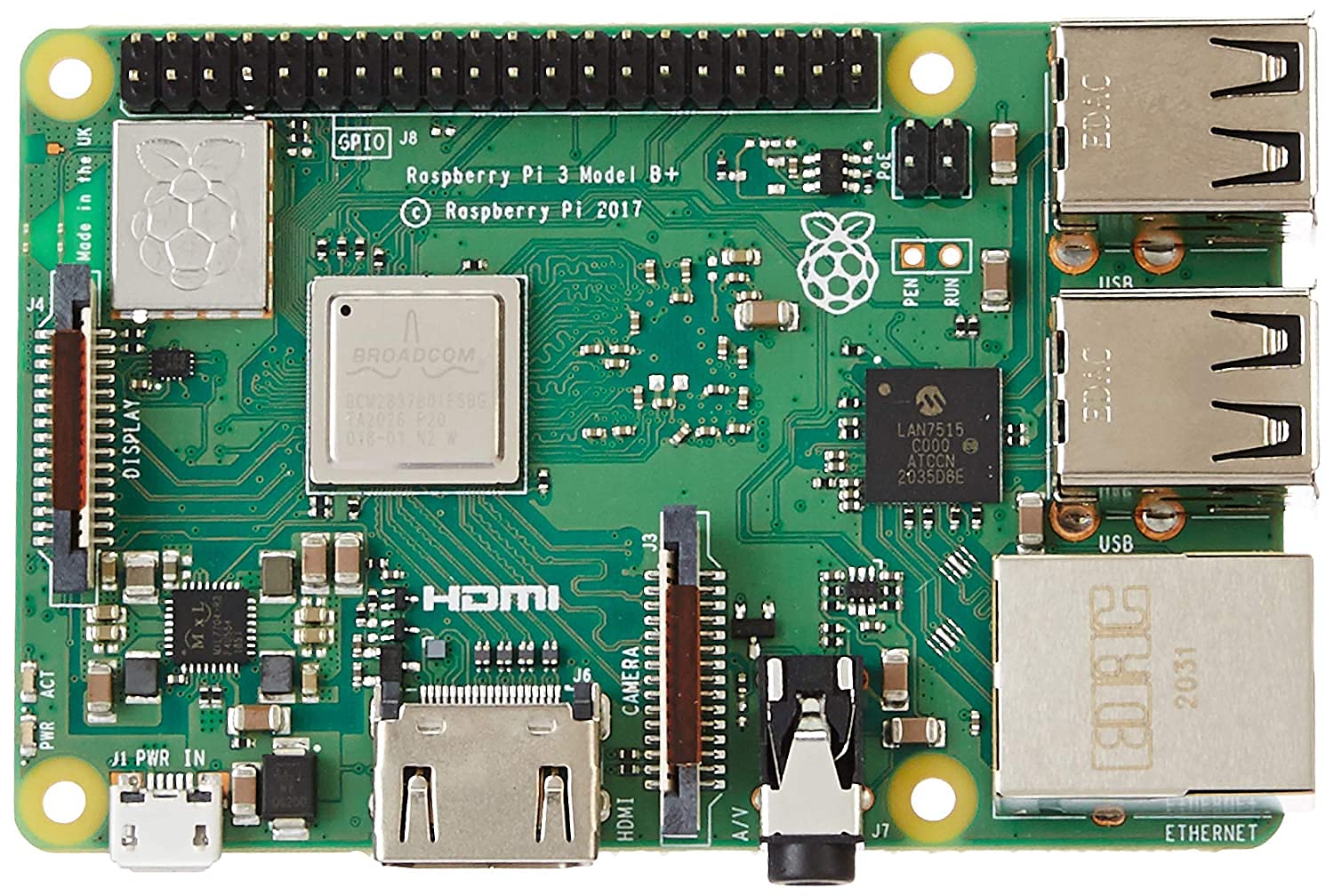 New Raspberry Pi 3 Model B+ Board (3B+) Raspberry PI 3B+ (1GB) (3B Plus)