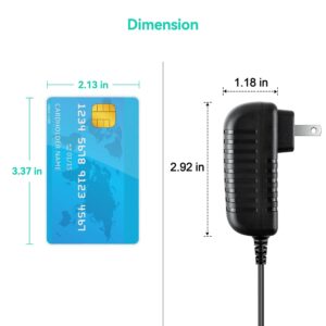 PBJYXSPED Replacement 9V 1A AC/DC Adapter Power Supply 1 Amp 9 Volt Replacement Charger 5.5mm 2.5mm Mains with Positive Center