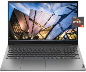 lenovo thinkbook 15 g3 business laptop, amd octa-core ryzen 7 5700u, 15.6" fhd ips anti-glare display, 16gb ram, 1tb pcie nvme ssd, wi-fi 6, backlit kb, fingerprint reader, windows 11 pro