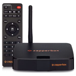 zapperbox m1 atsc 3.0 ota tuner & dvr with 4k, hdr, and channel guide (dual tuner)