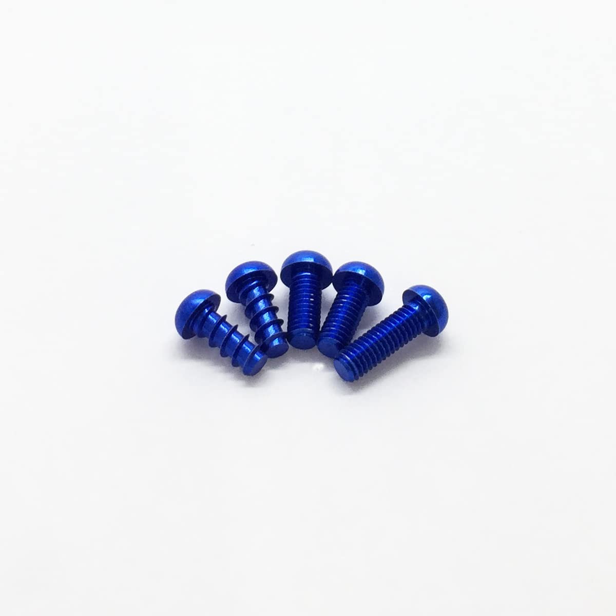 HEDGEHOG STUDIO Abu Duralumin Screw Set 5-5-7-7-8 (for Body Cover) for Zenon Series (Sapphire Blue)