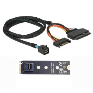 cablecc u.2 u2 sff-8639 nvme pcie ssd cable for mainboard intel ssd 750 p3600 p3700 m.2 sff-8643 mini sas hd