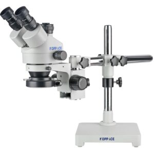 koppace 3.5x-90x trinocular stereo microscope single arm bracket mobile phone repair microscope.