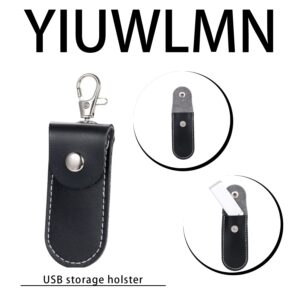 YIUWLMN 3Pcs Flash Drive Case USB Storage Case USB Flash Drive PU Leather Case USB Protective Case for Protecting Your USB Flash Drive and Easy Storage