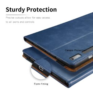 TIPOYOROO Case for Lenovo Tab P11 Pro 11.2" 2nd Gen 2022 (TB-138FC/TB-132FU) Bussiness Premium PU Leather Stand Folding Folio Cover for Lenovo Pad Pro 2022 Modle Shell Cover 11.2 inch -Navy Blue