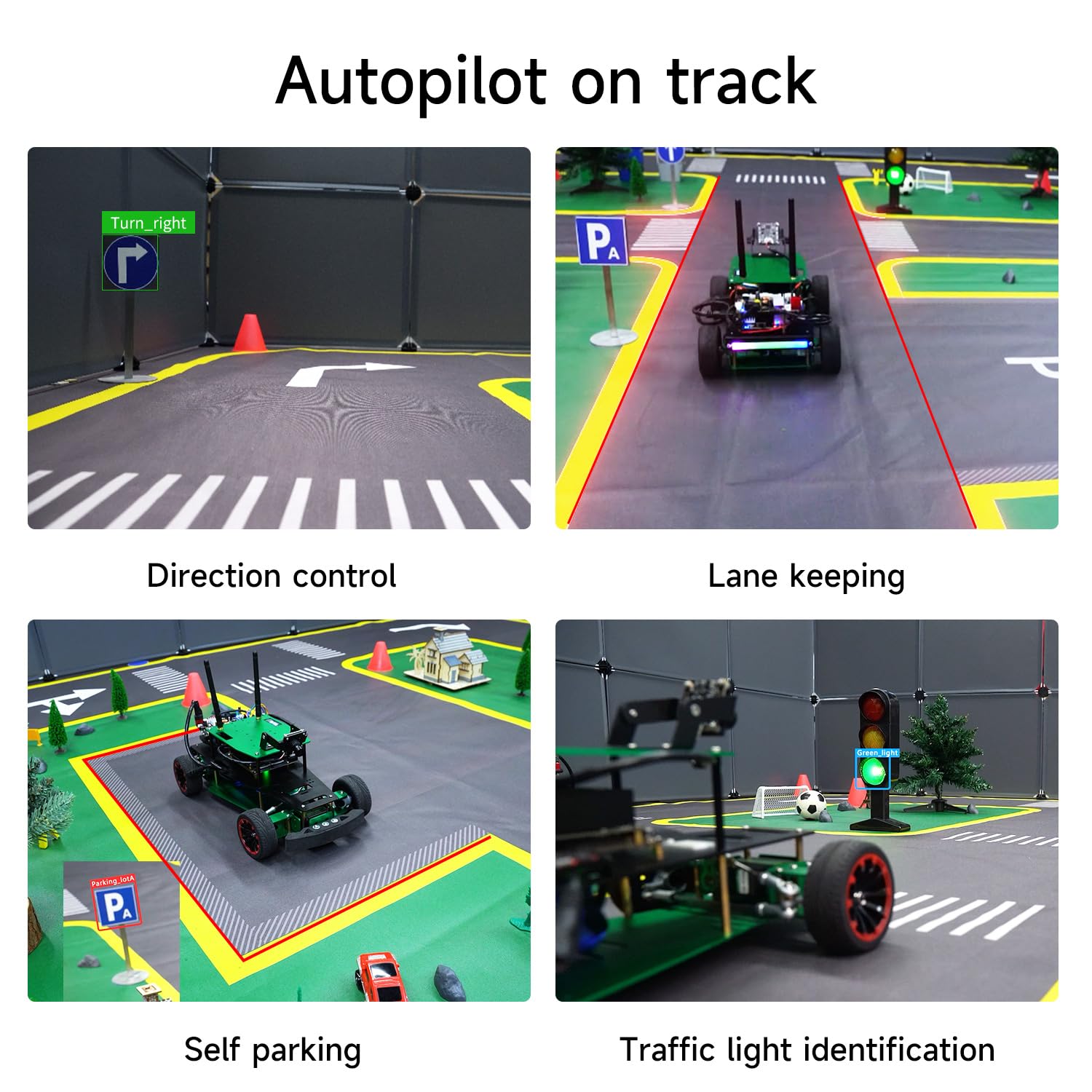 Yahboom Autonomous Driving Professional Kit AI Visual Recognition Function Python Programming ROS Adults Robotic kit Ackerman Chassis Python (with Jetson TX2-NX)