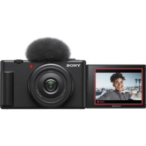 Sony ZV-1F Vlog Camera for Content Creators and Vloggers (Black) Bundle with Advanced Accessories | ZV1F/B