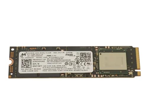 Dell MTFDHBA512TDV-1AZ1AABDA N7JKT Micron Internal Solid State Drive - 512GB - M.2 2280 - NVMe - PCIe 3.0 (Renewed)