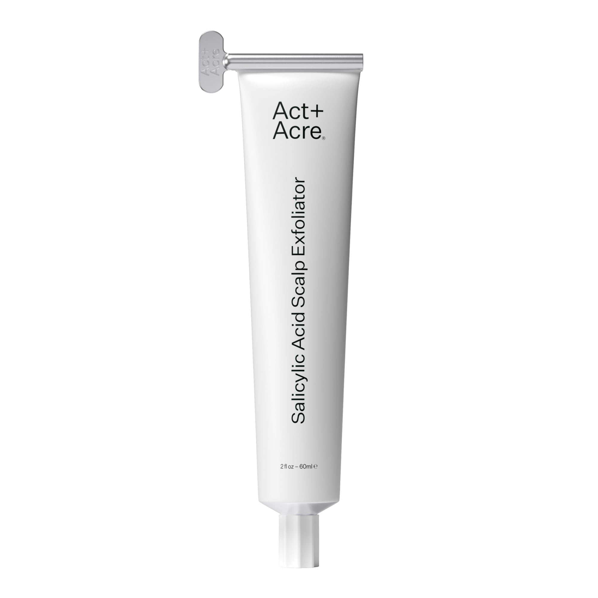 ACT+ ACRE Scalp Exfoliator, Cold Processed BHA Salicylic Acid, Plant Based, Relief for Dry Itchy Scalp, Exfoliating Mask for Oily Hair, 2 Fluid Ounces