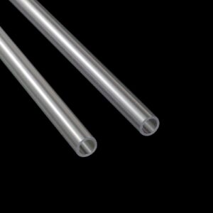 Oedema 6PCS Clear Rigid Tubing Plastic Test Tubes Round Tube 0.31"×0.24"×11.8"