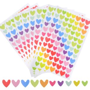 36 sheets mixed colors heart-shaped stickers self adhesive heart permanent love labels kissing hand stickers for scrapbooking party invitation seals gift boxes packaging