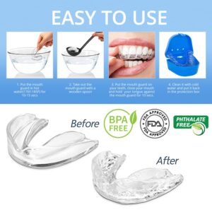 Wifamy Mouth Guard for Clenching Teeth at Night, Sport Athletic, Whitening Tray, Including 4 Regular and 2 Heavy Duty Guard