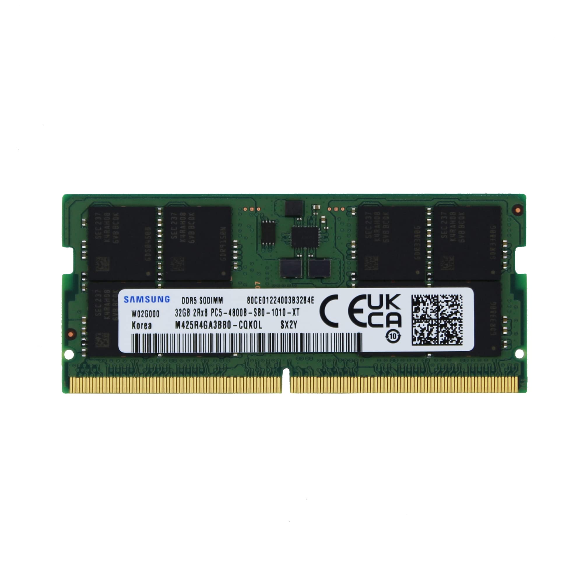 Samsung 32GB (1x32GB) DDR5 4800MHz PC5-38400 SODIMM 2Rx8 CL40 1.1v Module Notebook Laptop RAM Memory Upgrade M425R4GA3BB0-CQK Adamanta