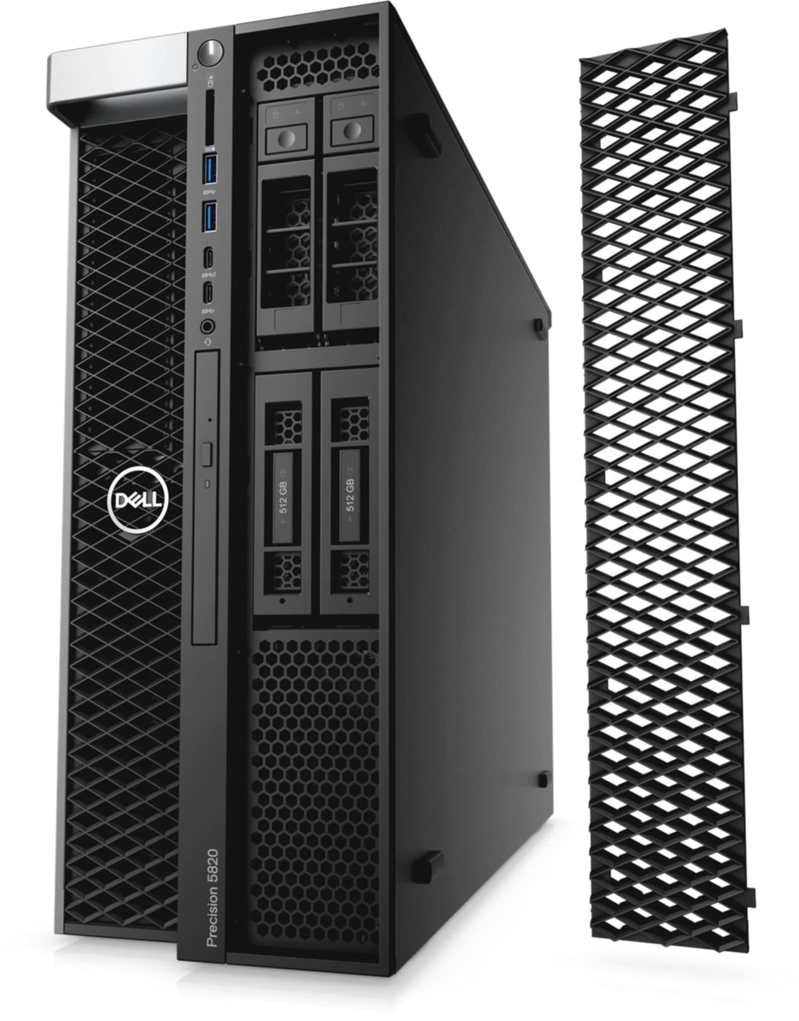 Dell Precision T5820 Workstation Desktop | Xeon W - 2223-1TB SSD + 512GB SSD Hard Drive - 64GB RAM - Nvidia Quadro RTX 4000 | 4 cores @ 3.9 GHz - 8GB GDDR6 Win 11 Pro Black