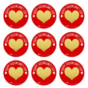 sicohome happy valentine's day stickers label 36pcs 1.5" valentine's day envelope seals labels stickers valentine's day gift sticker party favor stickers envelope seals sticker heart stickers for kids