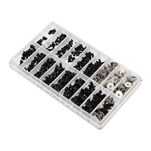 villcase 360 pcs 1 small screw screws and nuts screws kit computer laptop practical screws computer repair screws stainless steel screws anti-rust screws countersunk machine bolt m2