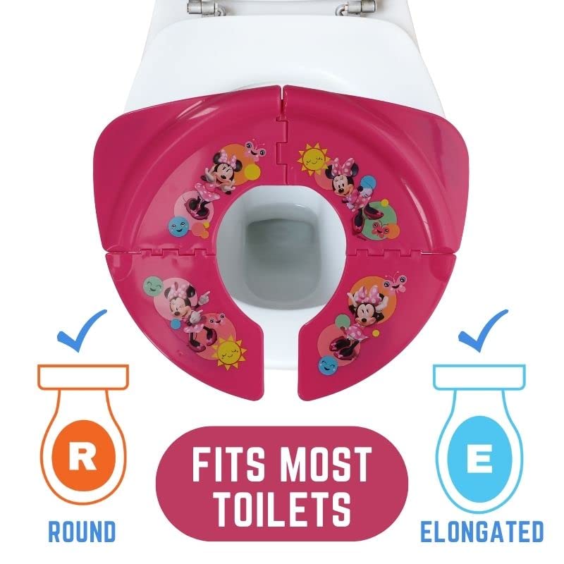 Disney Minnie Mouse "Smile" Folding Potty Seat - Travel Potty Training Seat