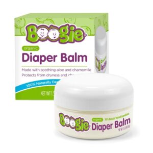 boogie diaper rash balm for baby, usda certified organic, made with naturally derived ingredients, 1.5 oz (pack of 1)