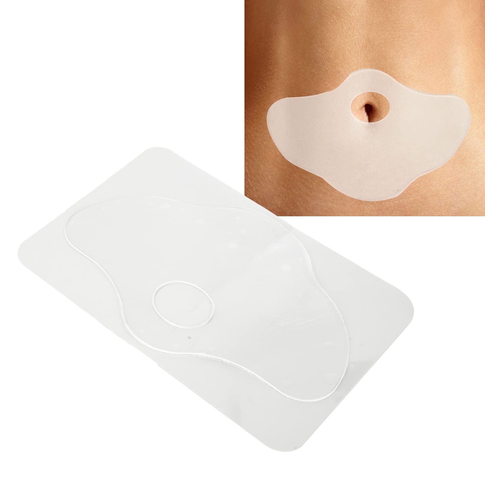 Silicone Belly Patch, Patch Scars Treatment Lift Tighten Skin Stretch Marks Patches Reusable Washable Transparent Skin Care Supplies for Women Removal Skin Care