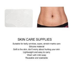 Silicone Belly Patch, Patch Scars Treatment Lift Tighten Skin Stretch Marks Patches Reusable Washable Transparent Skin Care Supplies for Women Removal Skin Care