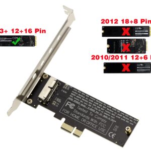 KALEA-INFORMATIQUE PCIe Controller Card Compatible for Mac 2013 SSD and Plus in 28 pin 12+16 Pins - PCI Express x4