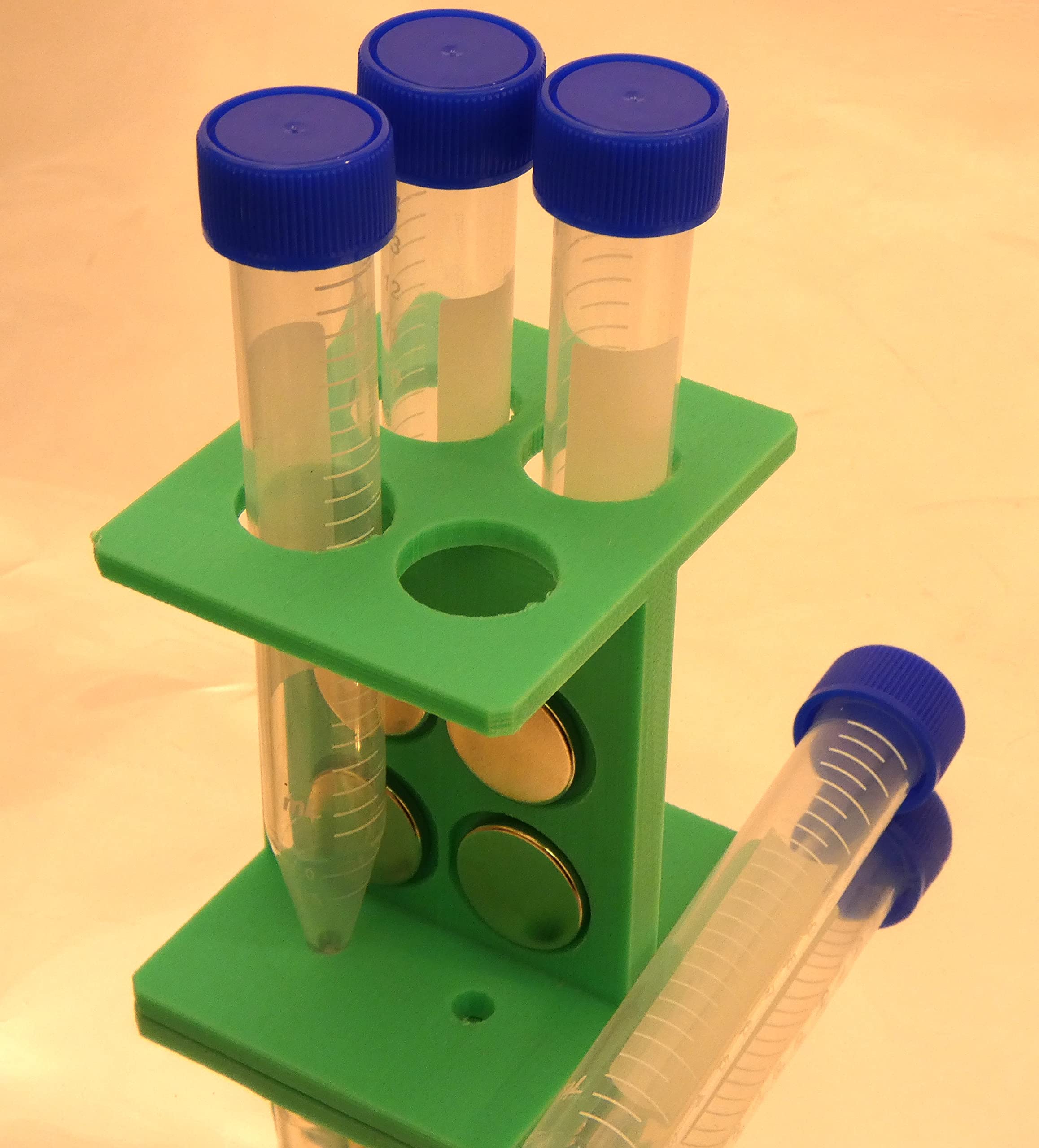 Magnetic Beads Separation Stand, Lab Rack for 10 or 15 ml Tubes. DNA RNA Protein Purification