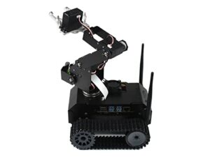 waveshare jetank ai kit, ai tracked mobile robot, ai vision robot, includes waveshare jetson nano dev kit 4gb (not support nano 2gb)