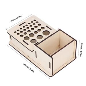 Leather Tools Storage Box Leather Tools Storage Box Shelf Beech Leathers Craft Rack Stand Punch Tool for Sanding Rods