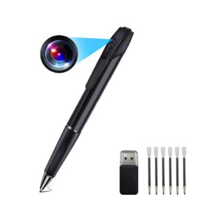 potable pen with recording function, spy hidden camera detector, 1080p hd body cam with loop recording portable pocket cam for classroom meetings indoor/outdoor